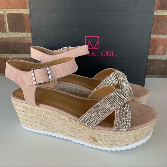 Material Girl | Shoes | Material Girl Womens Brinny2 Blush Bling ...